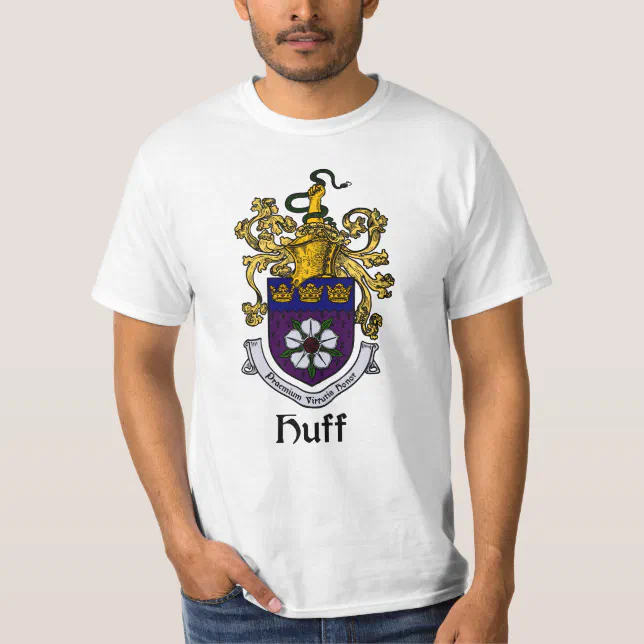 Huff Family Crest/Coat of Arms T-Shirt | Zazzle
