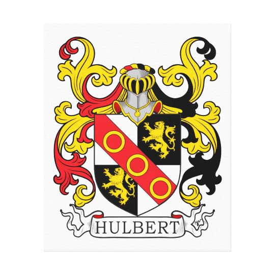 Hulbert Family Crest Canvas Print | Zazzle.co.uk