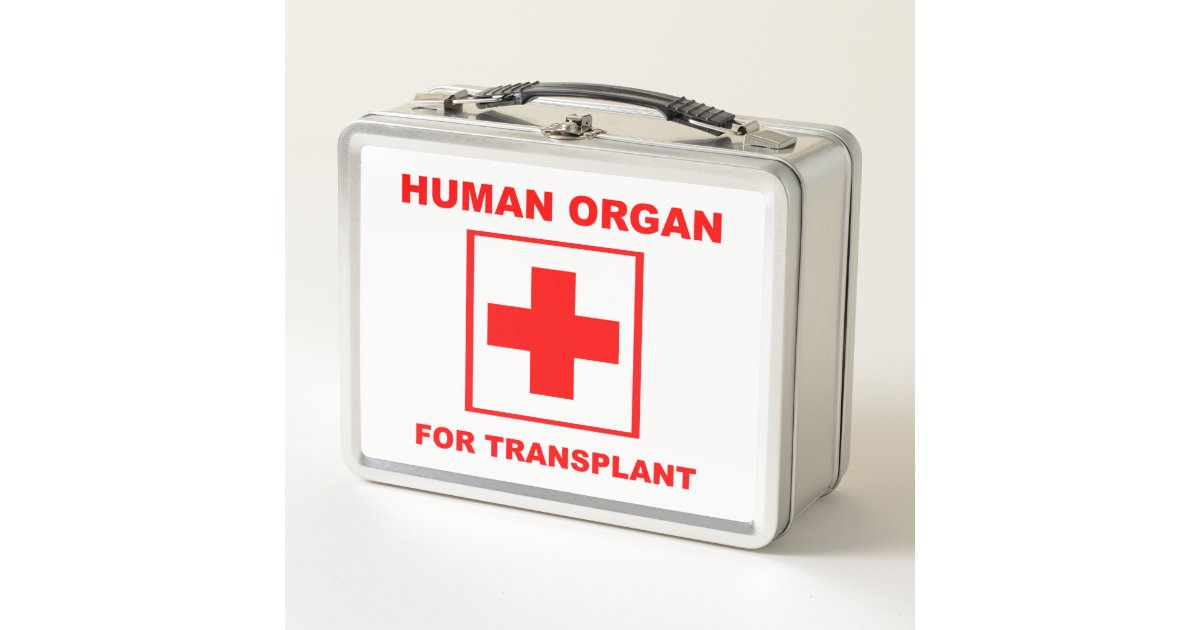 Human Organ For Transplant Metal Lunch Box | Zazzle