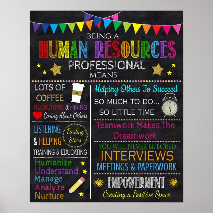 Human Resources Professional Office Poster | Zazzle.co.uk