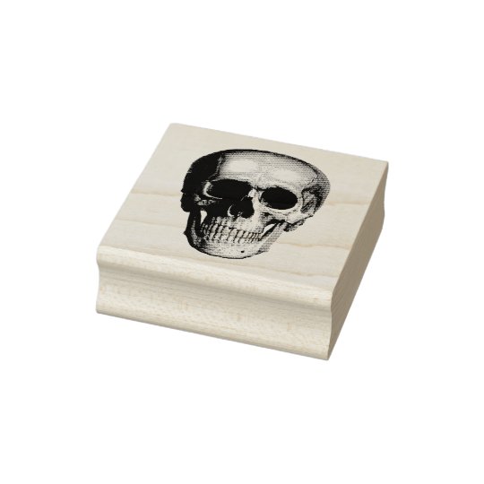 Human Skull Rubber Stamp | Zazzle.co.uk