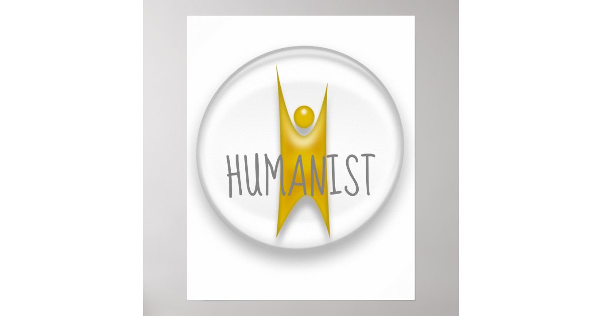 Humanist Happy Human Poster | Zazzle