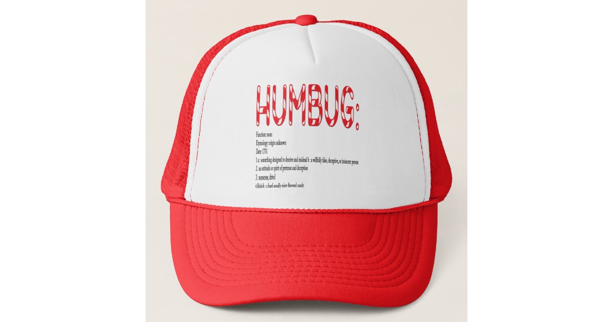 HUMBUG: definition Trucker Hat | Zazzle