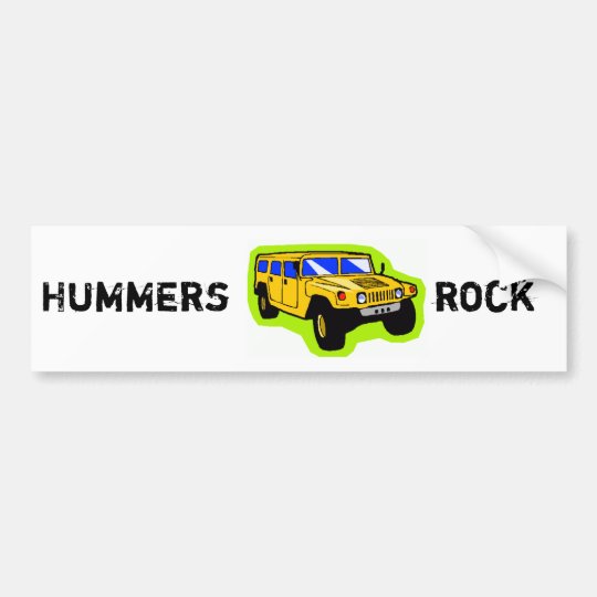 Hummer Bumper Sticker | Zazzle.co.uk