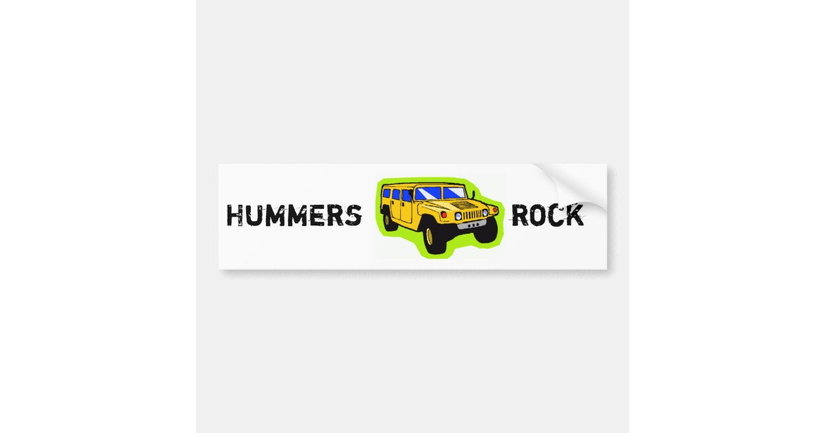 Hummer Bumper Sticker | Zazzle