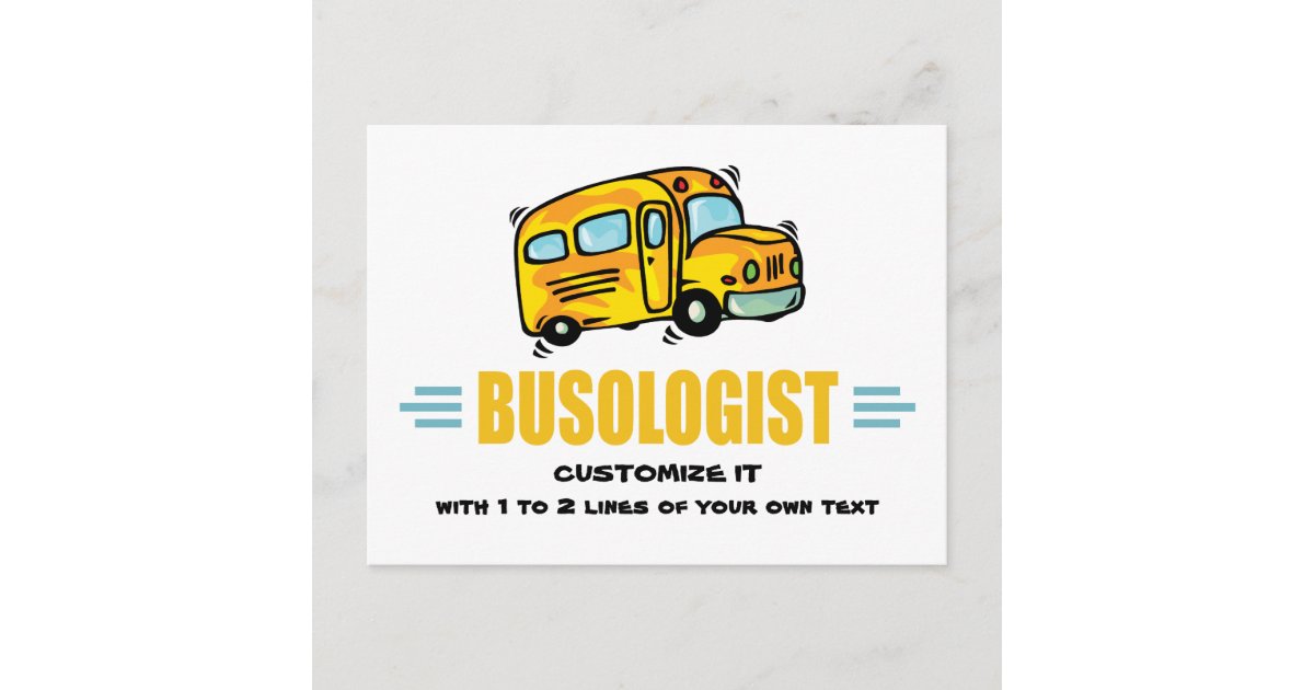 Humourous Yellow School Bus Driver Funny Postcard | Zazzle