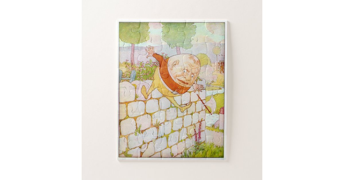 Humpty Dumpty Sat on a Wall Jigsaw Puzzle | Zazzle