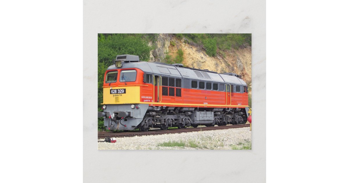 Hungarian Diesel Locomotive M62 Train Postcard | Zazzle