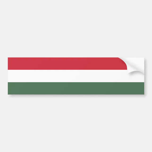 Hungary Flag Bumper Sticker | Zazzle