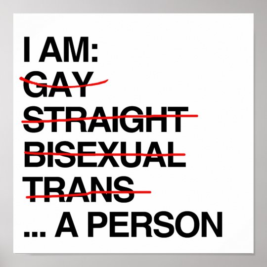 I AM A PERSON POSTER | Zazzle.co.uk