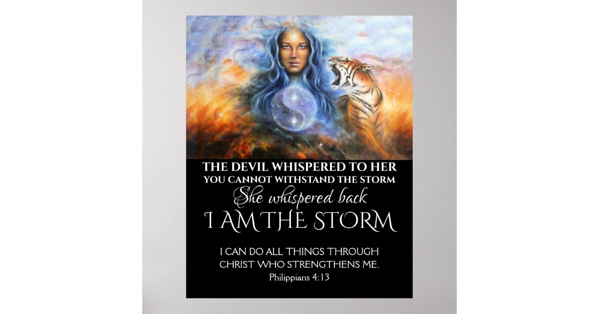 I Am The Storm Poster | Zazzle