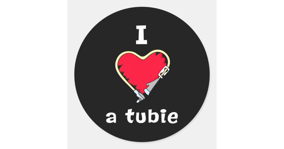 I Love A Tubie Feeding Tube Awareness Week Classic Round Sticker | Zazzle