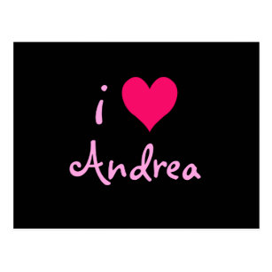 I Heart Andrea Postcards | Zazzle UK