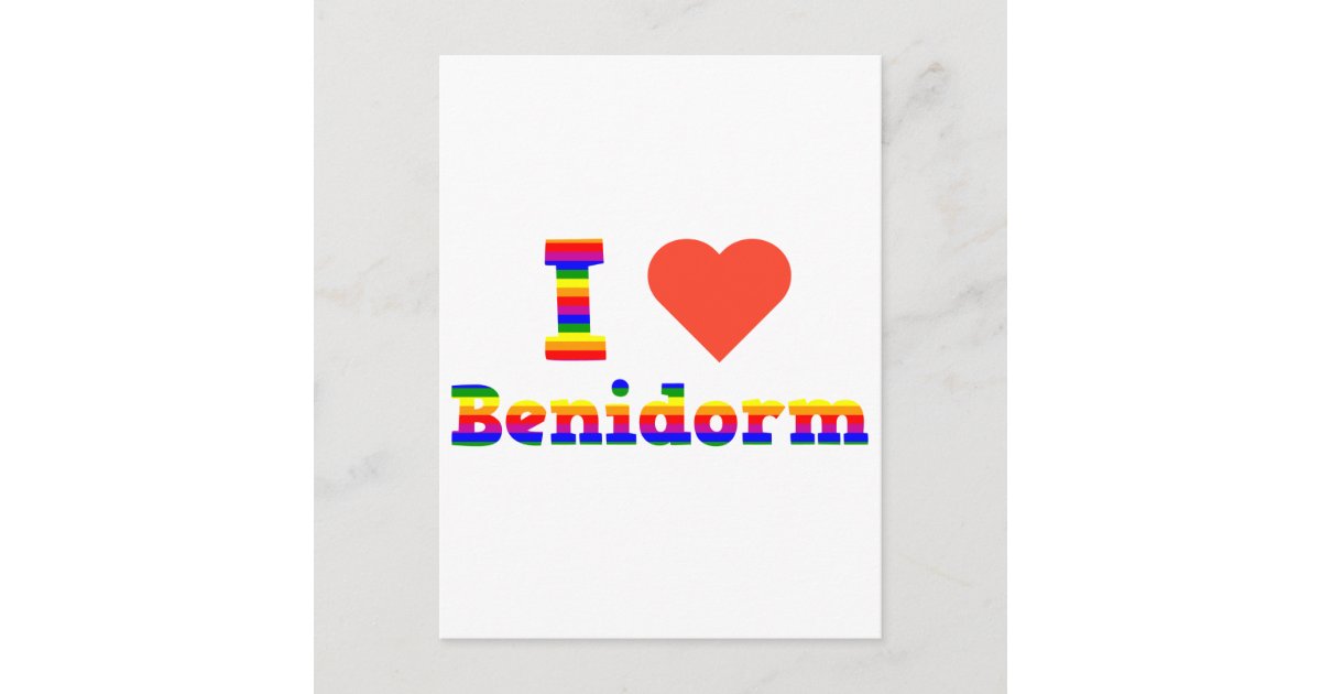 I Love Benidorm Postcard | Zazzle