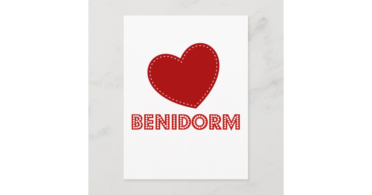 I Love Benidorm Postcard | Zazzle