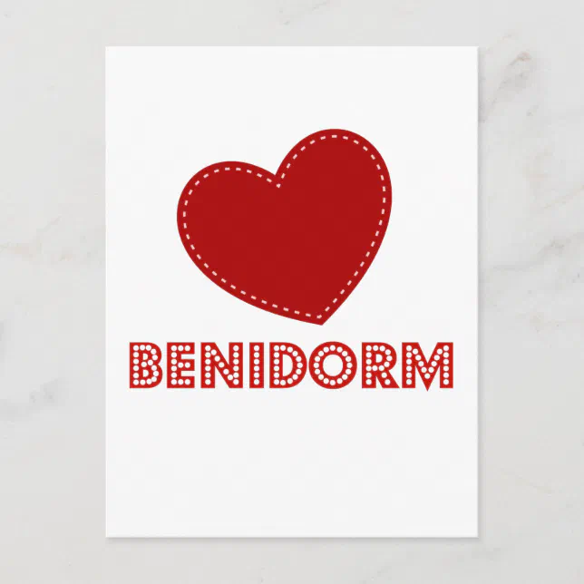 I Love Benidorm Postcard | Zazzle