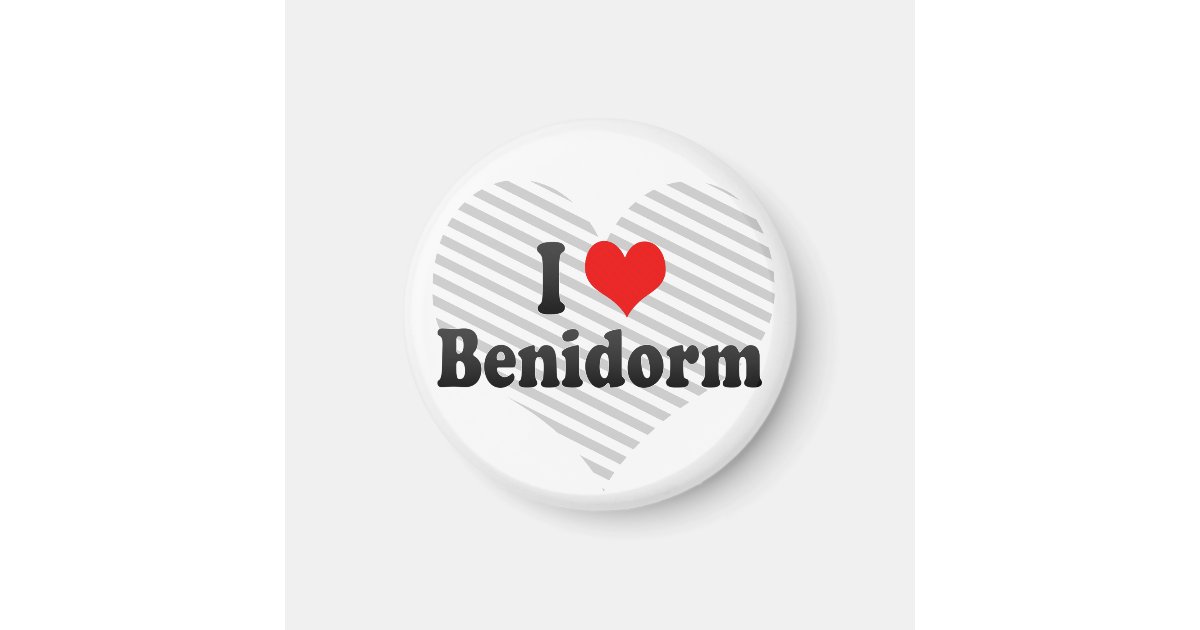 I Love Benidorm, Spain Magnet | Zazzle
