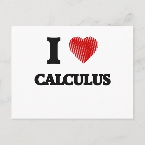 I Love Heart Maths Postcards | Zazzle UK