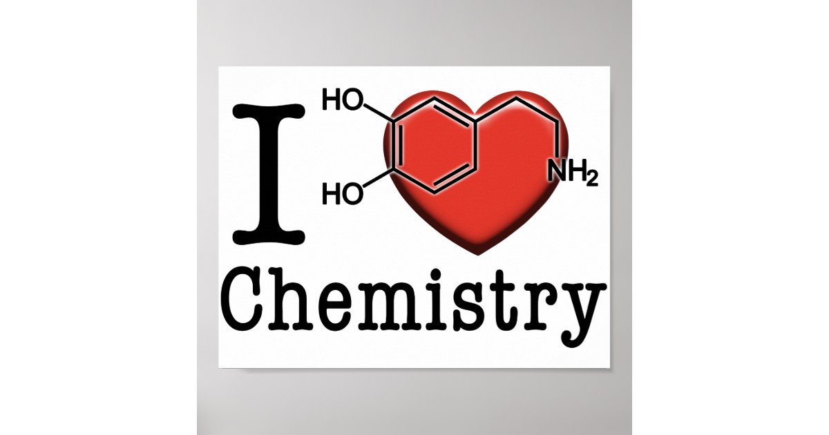I Love Chemistry Poster | Zazzle