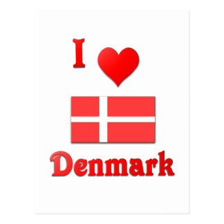Love Denmark Postcards | Zazzle.co.uk