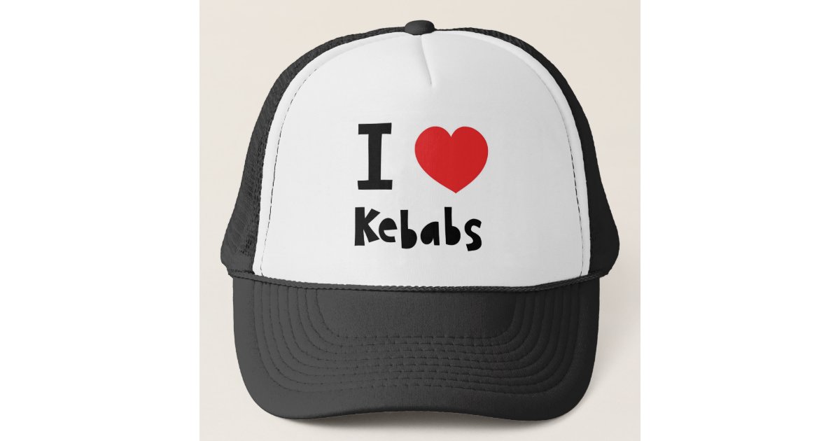 I love Kebabs Trucker Hat | Zazzle