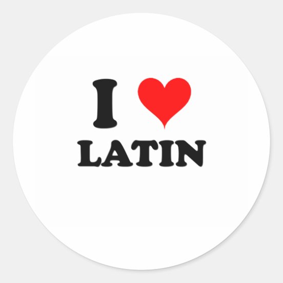 I Love Latin Stickers & Labels | Zazzle UK