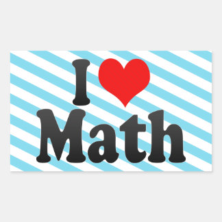 I Love Maths Stickers | Zazzle.co.uk