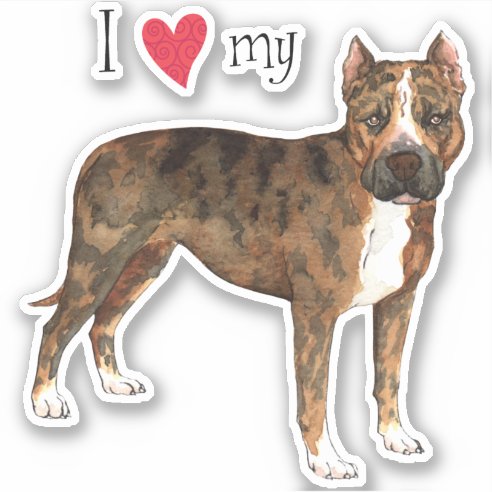 Staffy Stickers & Labels | Zazzle UK