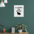 I Love My Manx--Black Text Poster | Zazzle