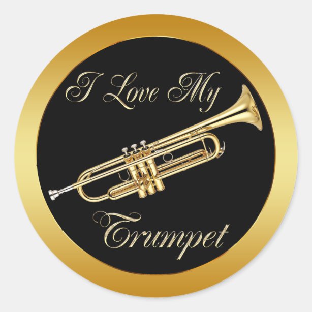 Trumpet Stickers & Labels | Zazzle UK