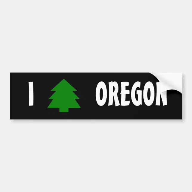 I love Oregon Bumper Sticker | Zazzle