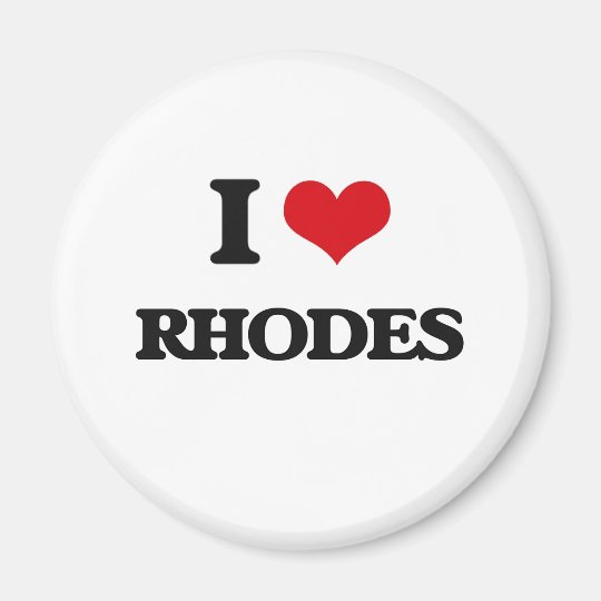 I Love Rhodes Magnet | Zazzle.co.uk