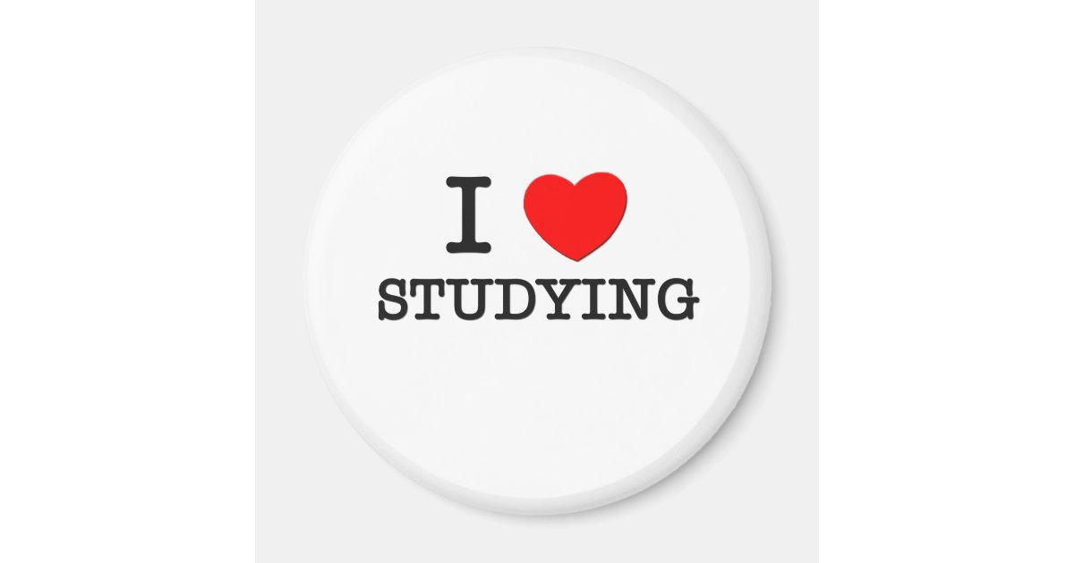 I Love Studying Magnet | Zazzle