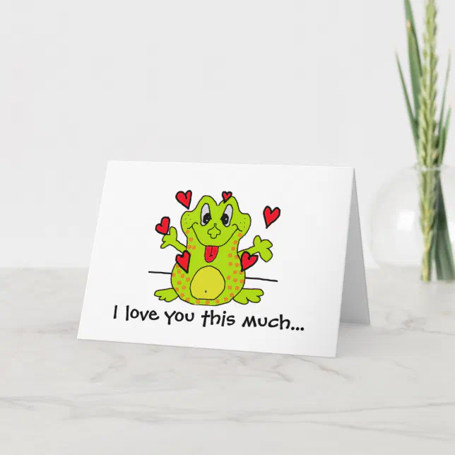 I love you this much... card | Zazzle