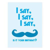 Moustache Postcards | Zazzle UK