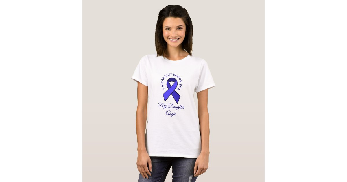 I Wear this ME CFS Ribbon for Personalised Shirt | Zazzle