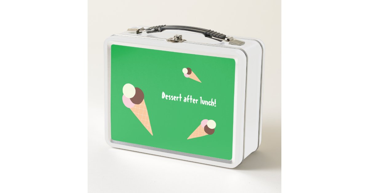 Ice cream metal lunch box | Zazzle