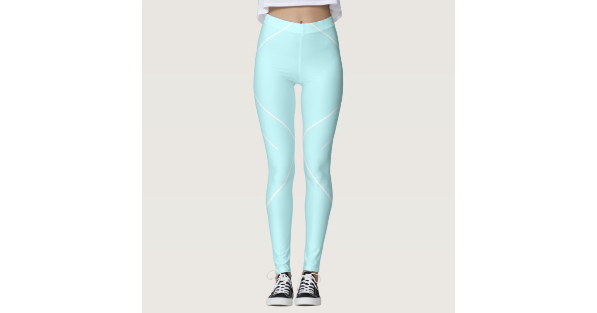 Icy Blue Diamond Leggings | Zazzle