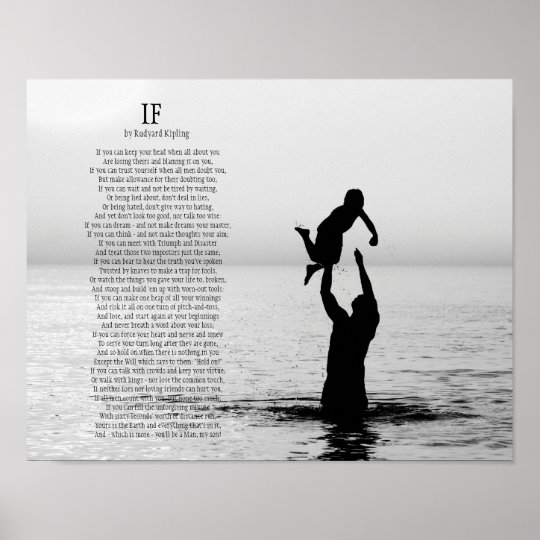 If Poem by Rudyard Kipling Poster | Zazzle.co.uk