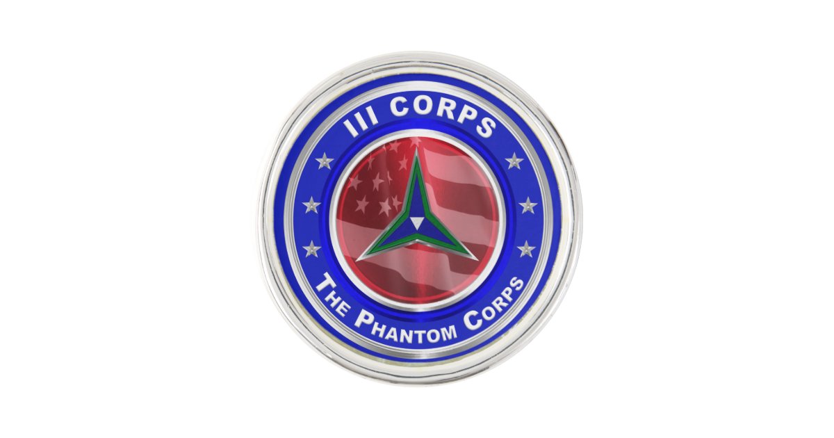 III Corps Phantom Corps Keepsake Lapel Pin | Zazzle