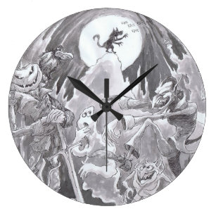 Horror Wall Clocks | Zazzle UK