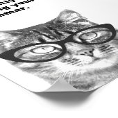 I'm silently correcting your grammar cat poster | Zazzle