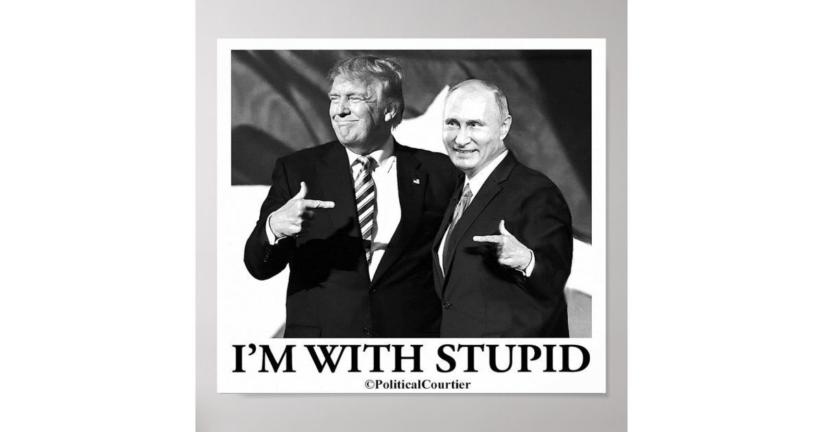 I'm with stupid poster | Zazzle