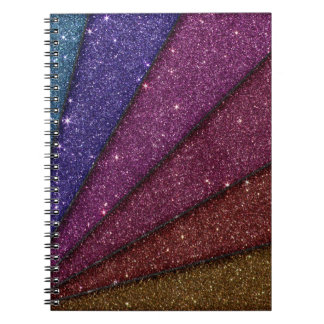 Glitter Spiral Notebooks, Glitter Custom Notebooks