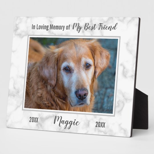 In Loving Memory - Dog Memorial Pet Loss Sympathy Plaque | Zazzle.co.uk