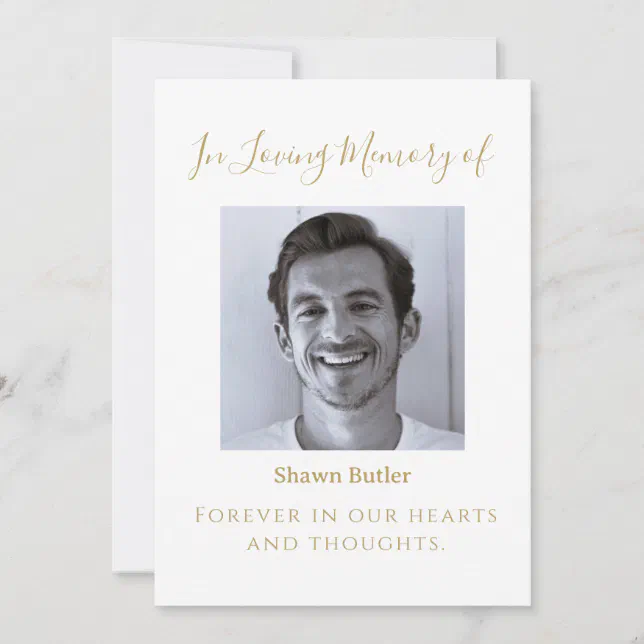 In Loving Memory, Elegant Wedding Sign Invitation | Zazzle