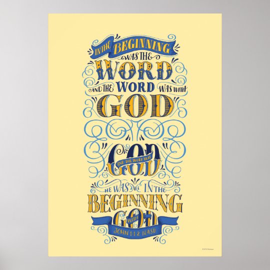 In the Beginning Was the Word Poster | Zazzle.co.uk