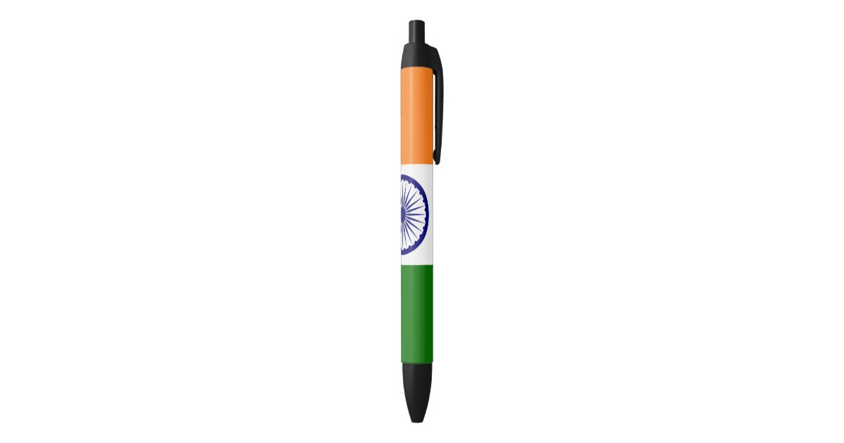 India Flag Black Ink Pen | Zazzle