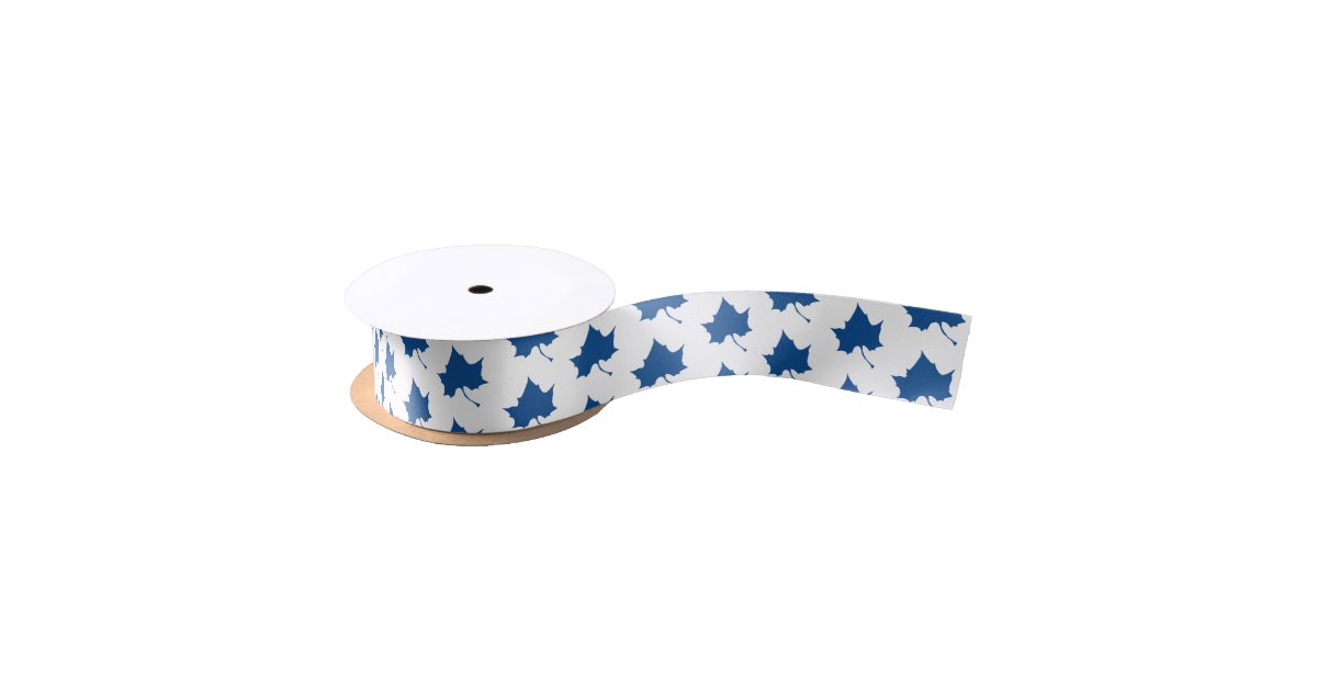 Indiana State Leaf Satin Ribbon | Zazzle