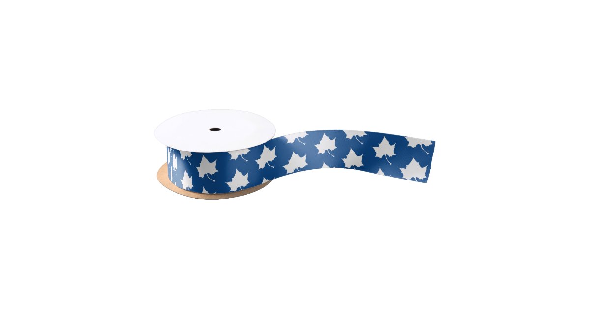 Indiana State Leaf Satin Ribbon | Zazzle